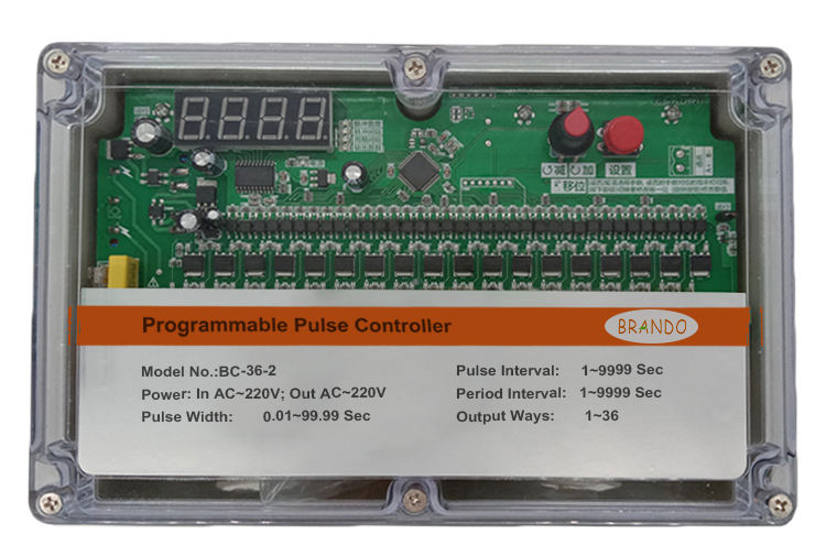 36-Line Sequential Pulse Valve Controller 24V DC for Dust Collector ...