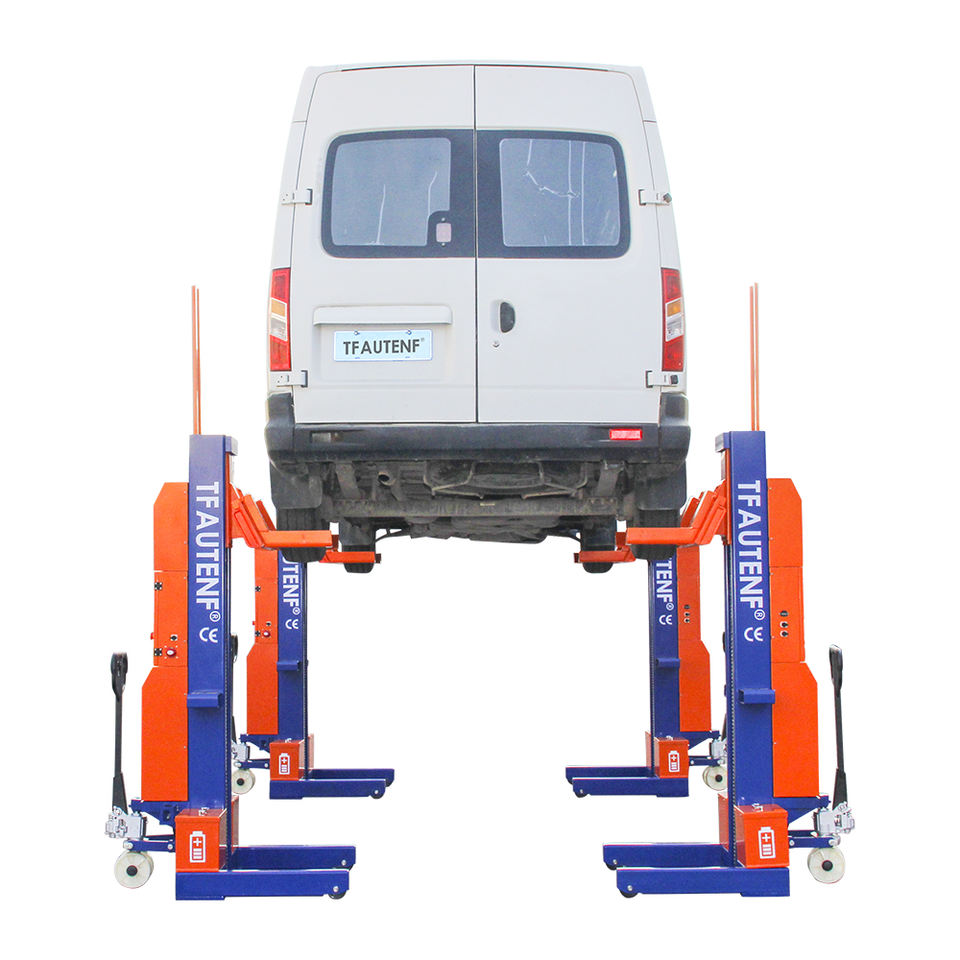 10 Ton Mobile EV Battery Lift - 4 Post Smart Lift for Electric Cars ...