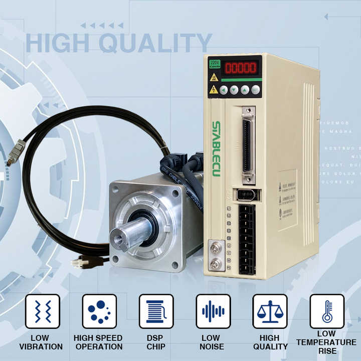 1000w 1kw 1.5kw AC Servo Motor and Drive with Reducer 220V Single Phase ...