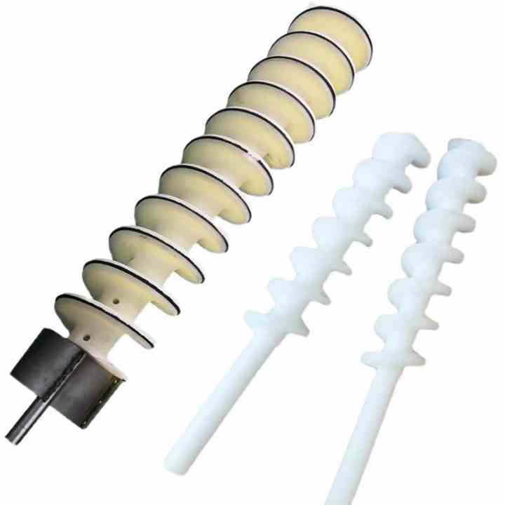 Custom Small Spiral Push Bottle Rod Nylon Blade Plastic Auger Conveyor ...