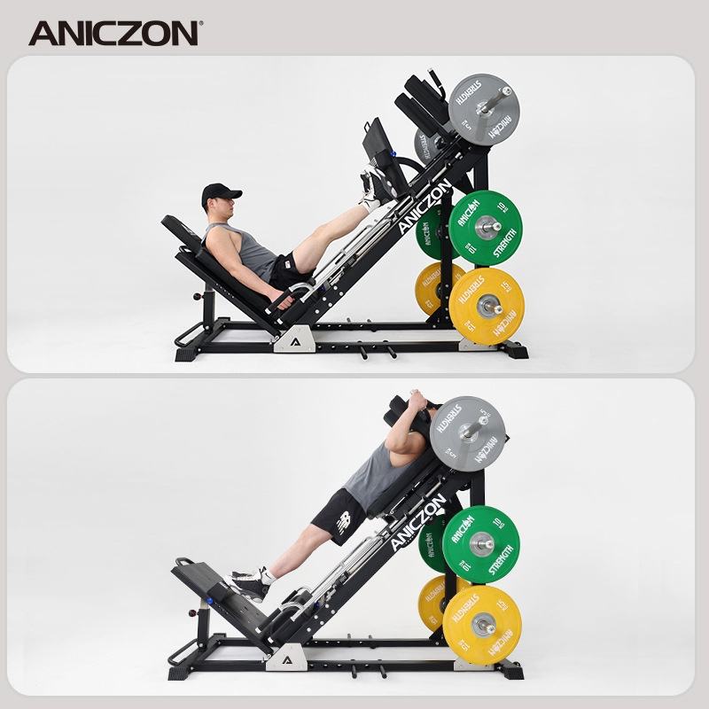 Incline Leg Press and Squat Machine with Steel for Thigh/Core Strength ...