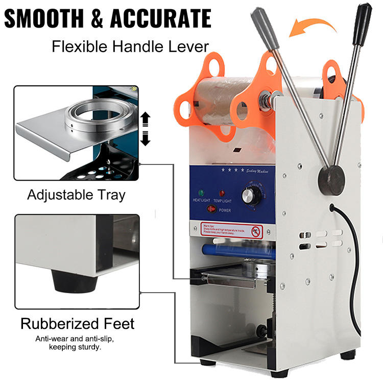 TFU Manual Cup Sealing Machine Manual Press Plastic Cup Sealing Machine ...