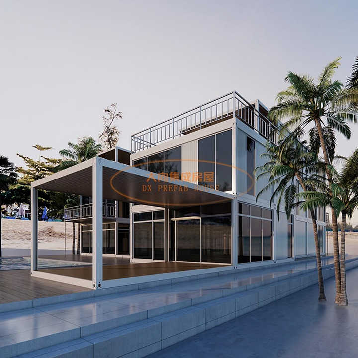 Modular Prefab Three-storey Container House Villa Prefabricated Modular ...