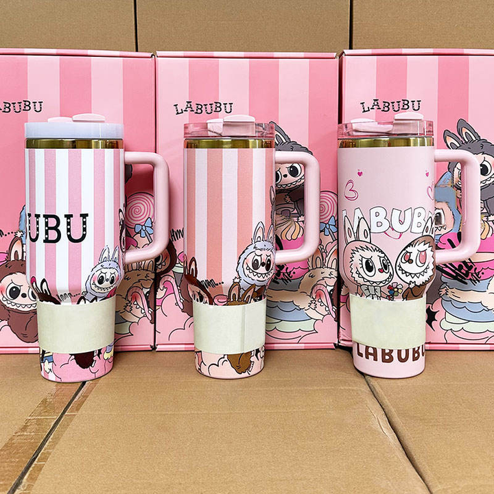 Factory Custom Design Full Print Labubu Cups with Gifts Boxs Stainless ...