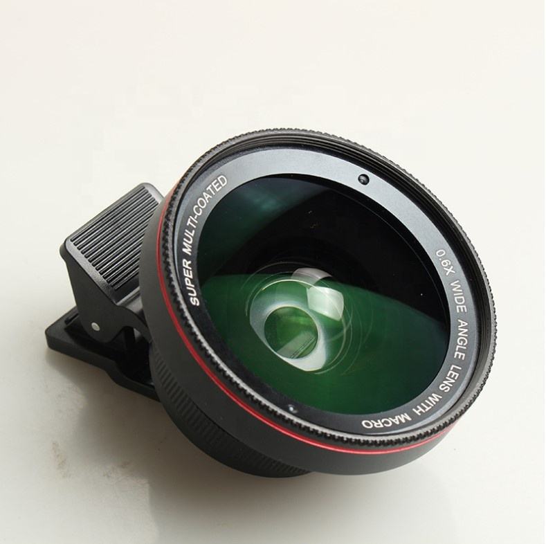 4K HD 0.6x 37mm 2-in-1 Zoom Macro Wide Angle Lens for Phones