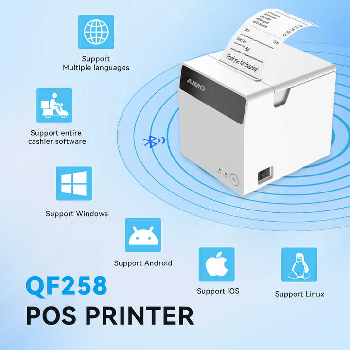 AIMO ESC POS Thermal Receipt Printer - Fast & Reliable