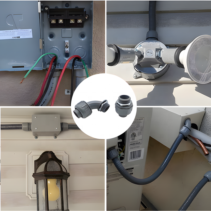 Waterproof PVC Liquid Tight Conduit Connectors Nylon Non-Metallic ...