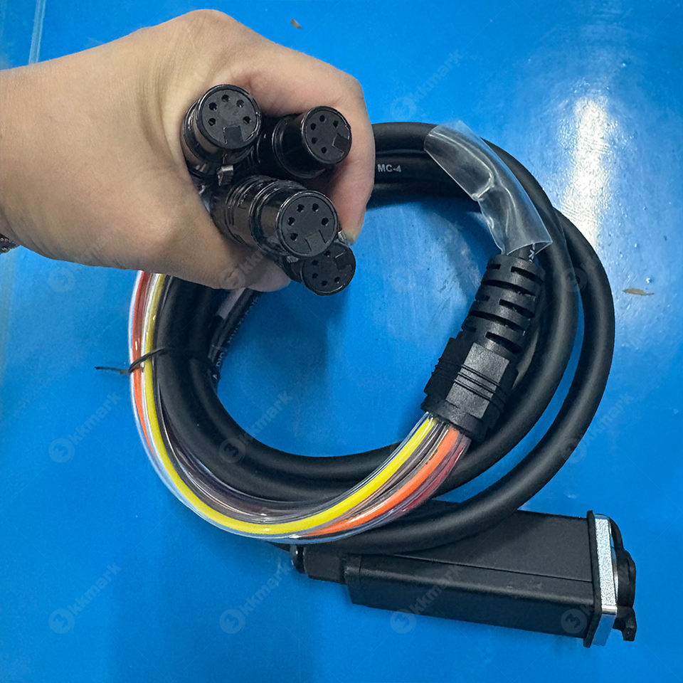 A Pair 3 Channel Snake (2M Breakout Cable) 5Pin XLR DMX to Ethercon ...