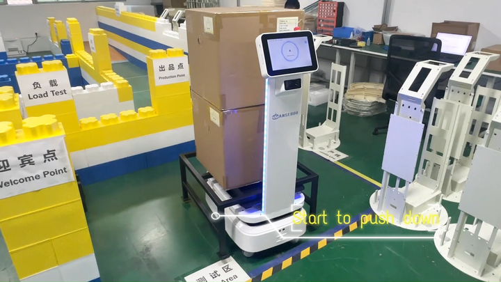 AGV Transport Factory Warehouse Carry 150KG Logistics Robots Support ...