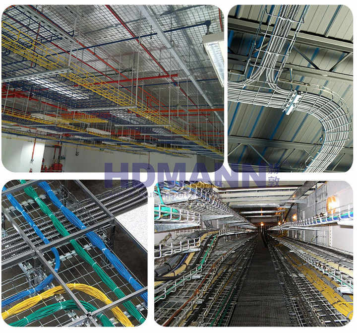 HDMANN Flexible Wire Mesh Cable Trays - Durable & Versatile