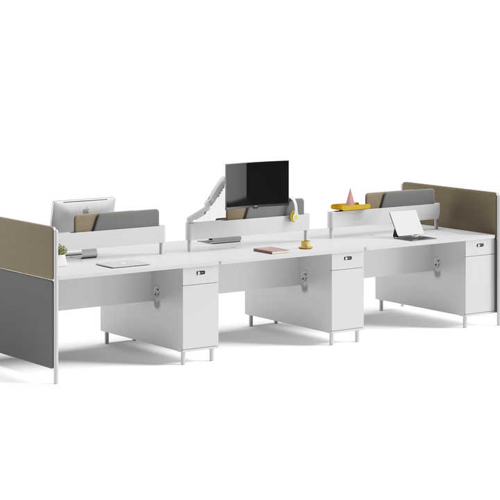 Staff Office Working Wooden Modern Mdf Office Desk Furniture Set ...