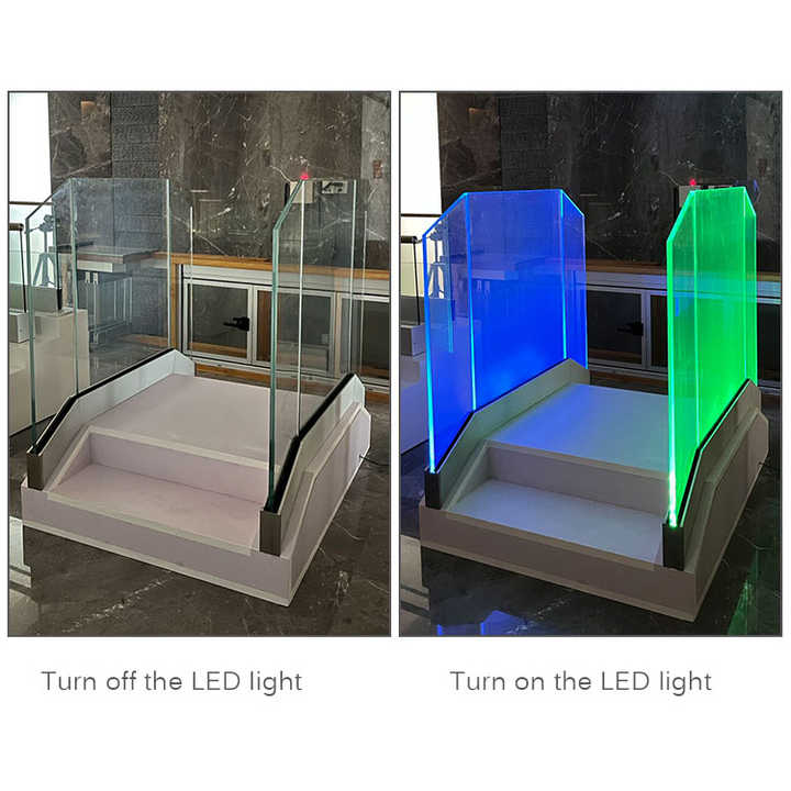 Frameless U Channel Glass LED Railing Balustrade System