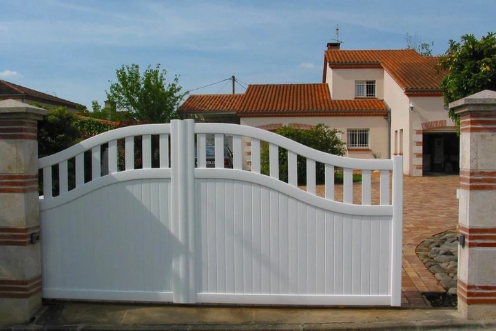 Custom Modern Garden Aluminum Gate Design Exterior Metal Fence for ...