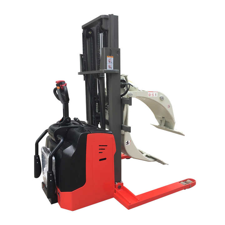 Electric Forklift Paper Roll Clamp Stacker Used to Bring Roll Reel ...