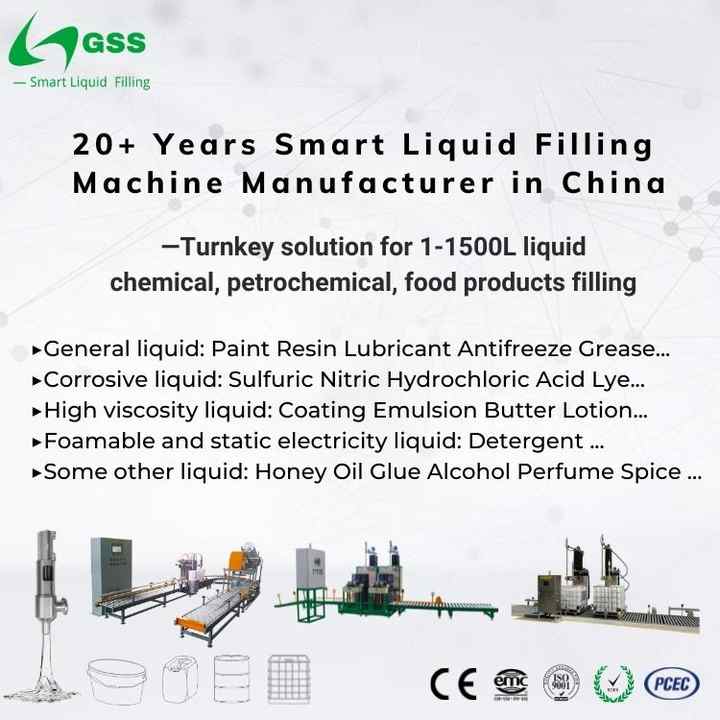 GSS 10-30L Semi Automatic Digital Liquid Methyl Acetate Ink Acid Paint ...