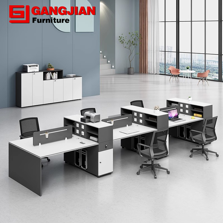 Modular Modern Office Computer Desk Customizable Wooden Workstation ...
