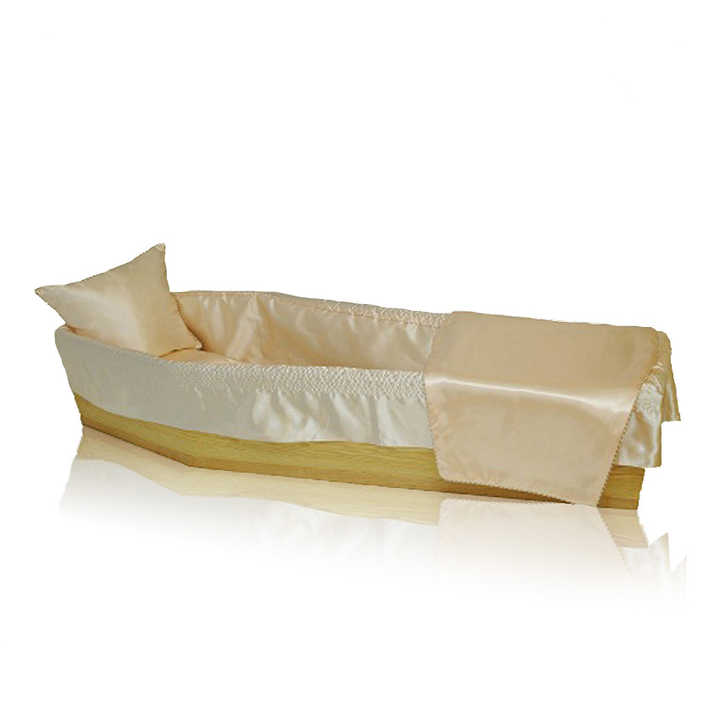 High Quality Wooden Coffin Interior Emperor Casket Interiors Fabrics ...
