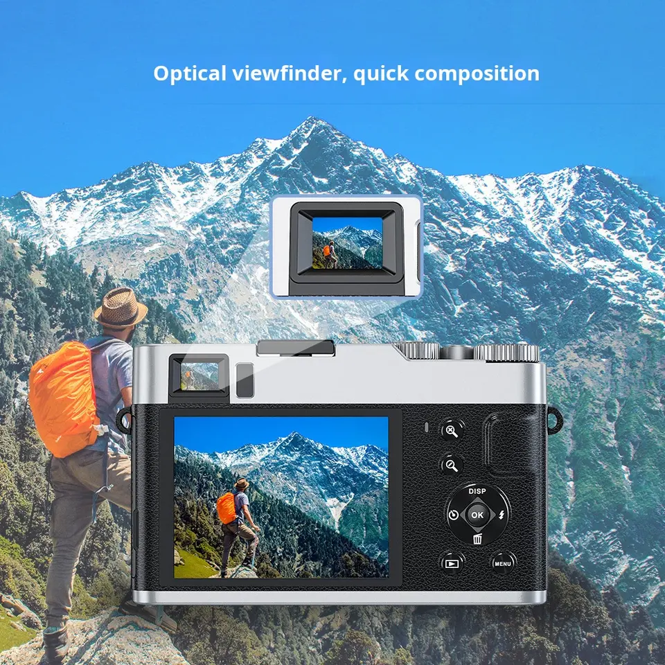 Cross-border Exclusive 4K Retro Entry-level Digital Camera for Students ...
