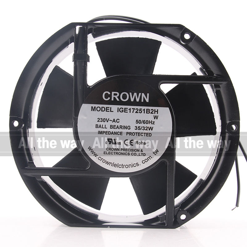 Original CROWN 220V 240V AC230V 35/32W EC DC 17CM 172X150X51MM 17251 ...