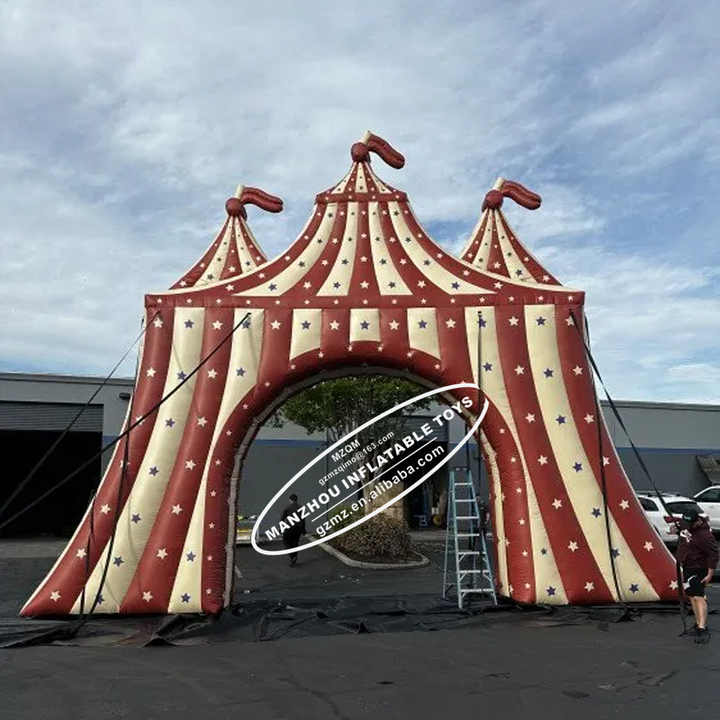 Custom Inflatable Circus Arch Gate with Balloon Arch Kit - OEM