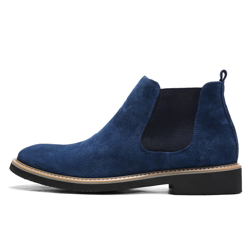 PDEP Men's Boots Middle Cut Men's tide Middle Cut Shoes Short Chelsea ...