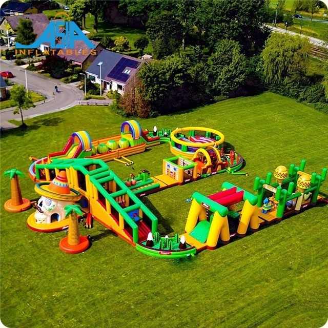 Giant Inflatable Obstacle Course - Adrenaline Rush Game