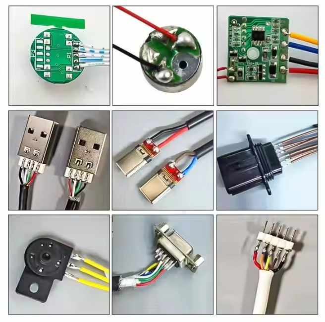 Semi-automatic USB Connector Electrical Cables Soldering Machine for ...