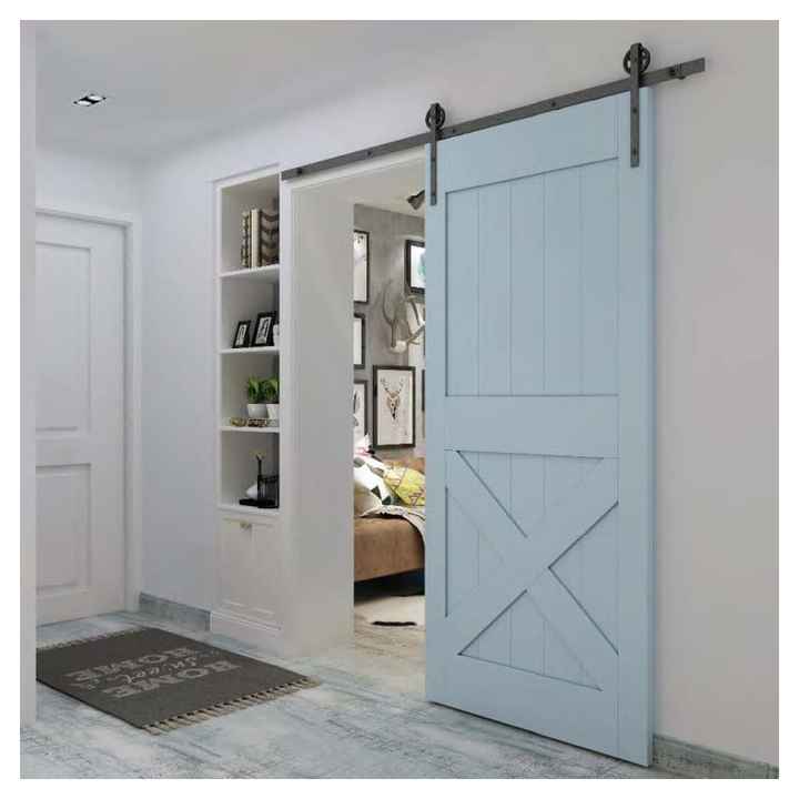 High Moisture Resistance Barn Door With Moisture Proof MDF Core and ...