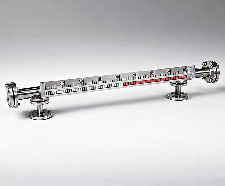 SS316L Bypass Level Gauge - Magnetic Flap Oil Tank Indicator