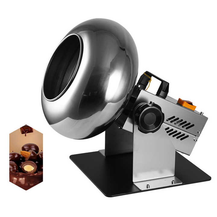320mm Pot Rotary Chocolate Coating Machine Chocolate Almonds Maker 1 ...