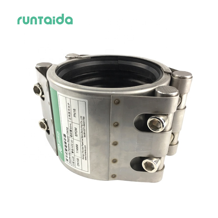 Quick Pipe Clamp Fittings - Stainless Steel, Sanitary Design