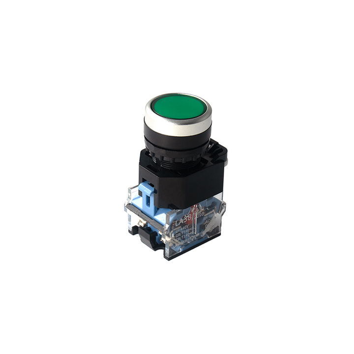 LA38 Series 22mm White Head Push Button Switch 1NO1NC Start Stop ...