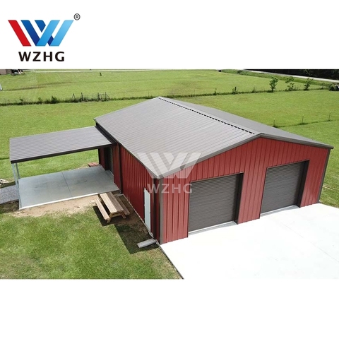 50x100 Steel Building Wzh Garage Storage Shed Metal Building Warehouse ...