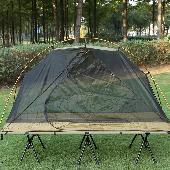 Portable Waterproof Cot Tent Elevated Camping Bed Tent Off Ground Tents ...