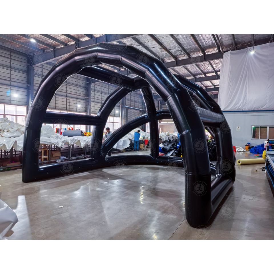 Black Inflatable Batting Cages with Blower Portable Baseball Sport ...