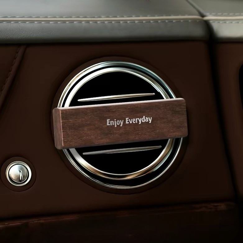 Luxury Rectangle Wooden Diffuser Custom Logo Car Vent Air Diffuser Wood ...