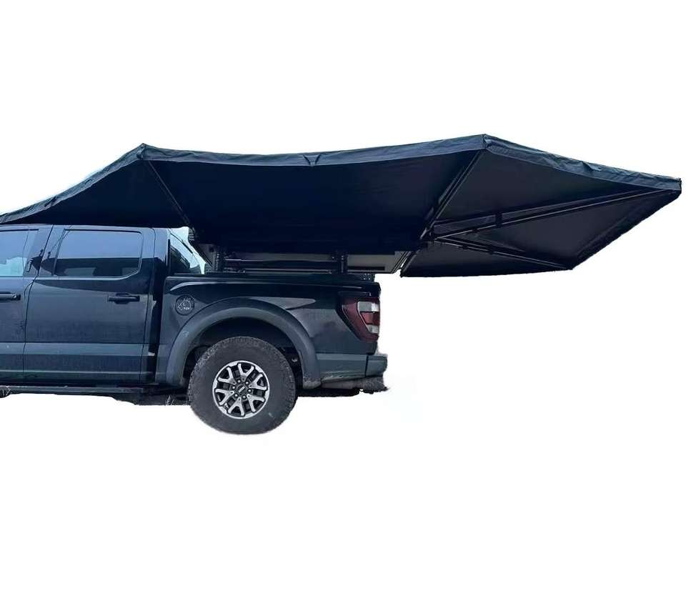 Car Roof Tent Awning 270 Degree Folding with Straight Bracing Type Four ...