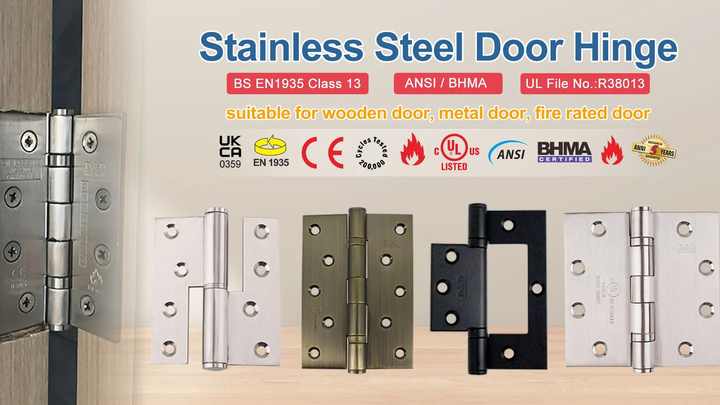 NRP ANSI Grade 2 Fire Rated 304 Stainless Steel Hinges