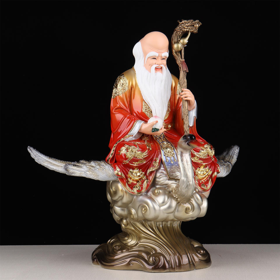 Birthday Taoist Star Statues of Sitting Fairy Weng in Antarctica ...