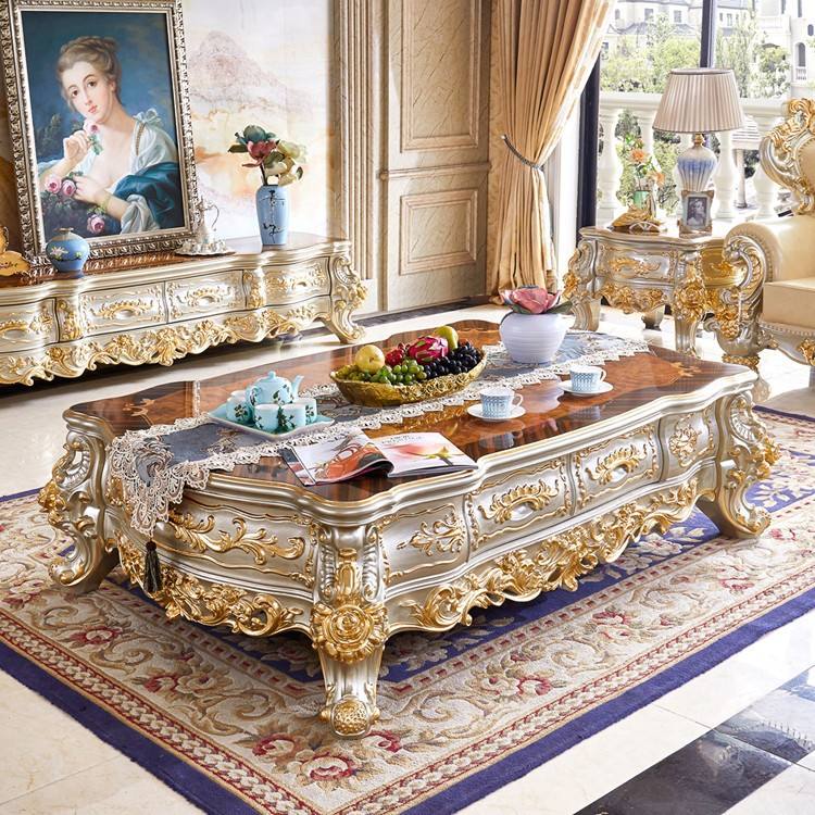 European Royal Living Room Furniture Sofa Set French Luxury