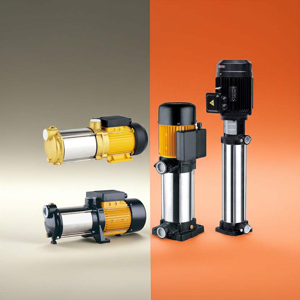 Surface Water Pump Booster Pump Vertical Multistage PPO Impeller for ...