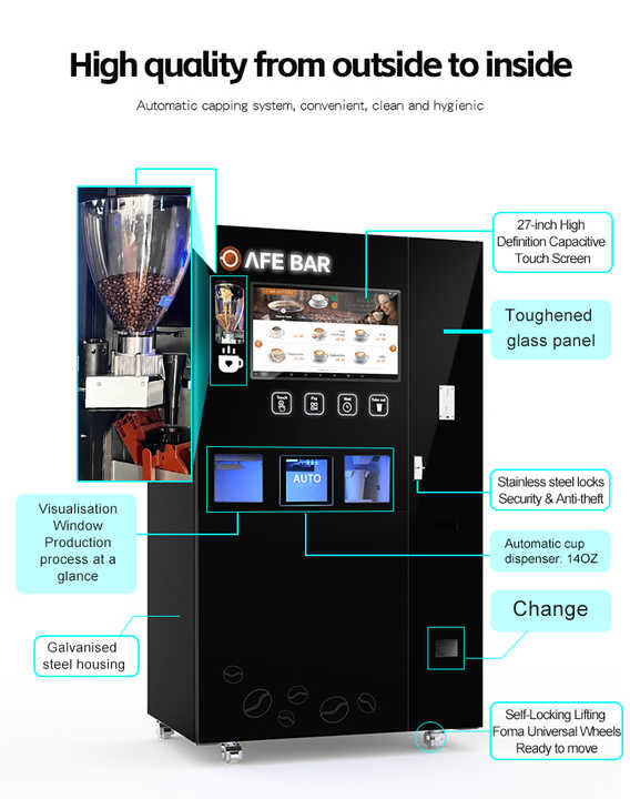 Fully Automatic Coffee Vending Machine - Fresh & Convenient