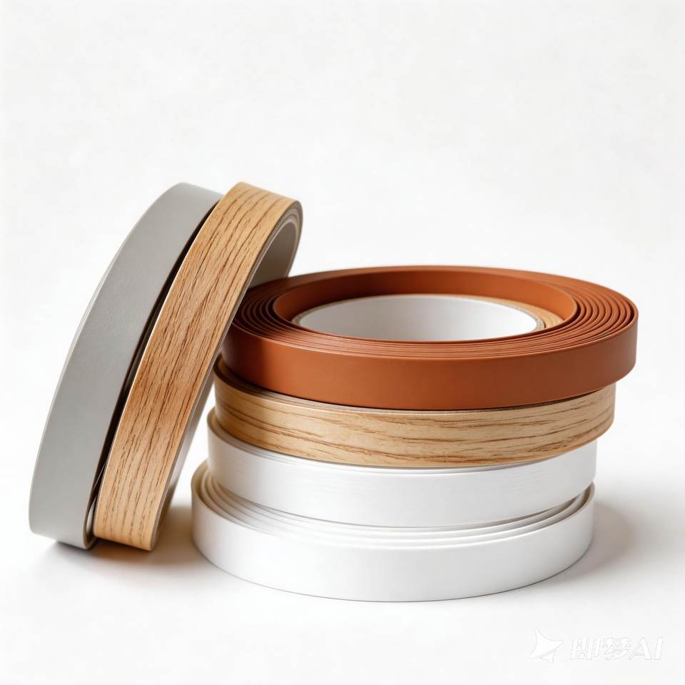 PVC Plastic Kitchen Cabinet Edge Banding Eco-Friendly 9-50mm X 0.4-3mm ...