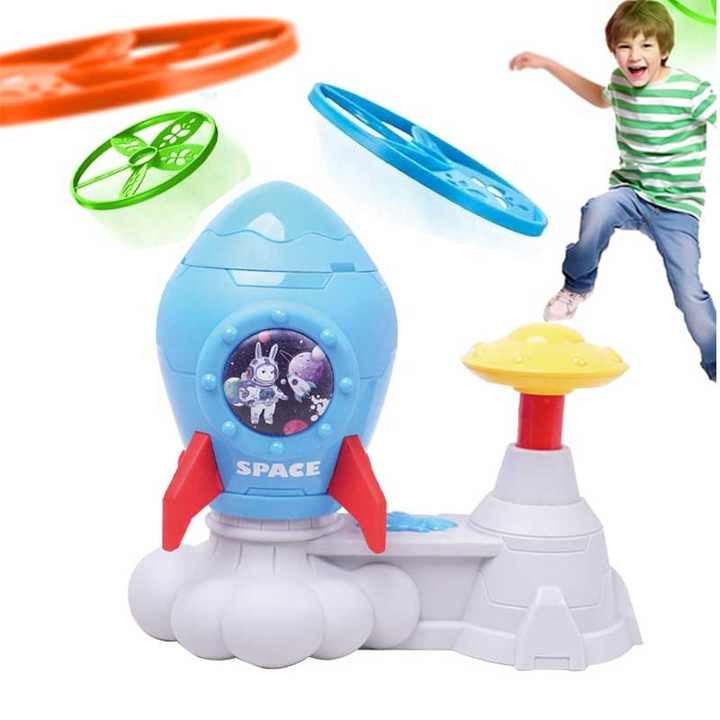 Flying Saucer Mode Spinning Top Rocket Launcher Toys Outdoor Sport ...