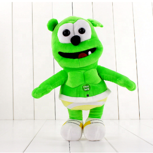 Plush Gummy Bear Toy - Funny Voice Pet for Kids & Adults