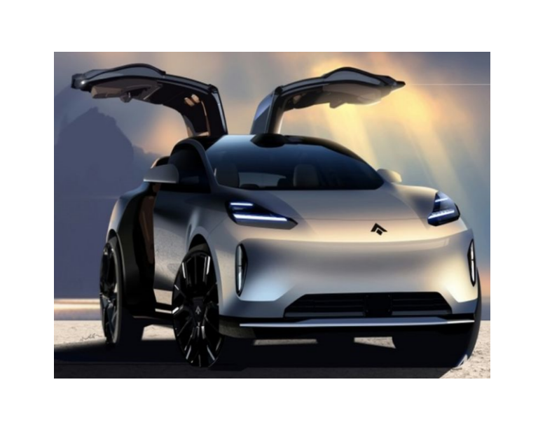 Hyptec HT RHD Mid-Size to Large SUV with Ultra Gullwing Door New Energy ...