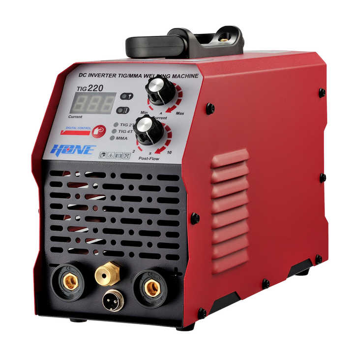HONE Actual 220Amp TIG220 HF DC TIG/MMA with 2T/4T and Pre/Post Flow ...