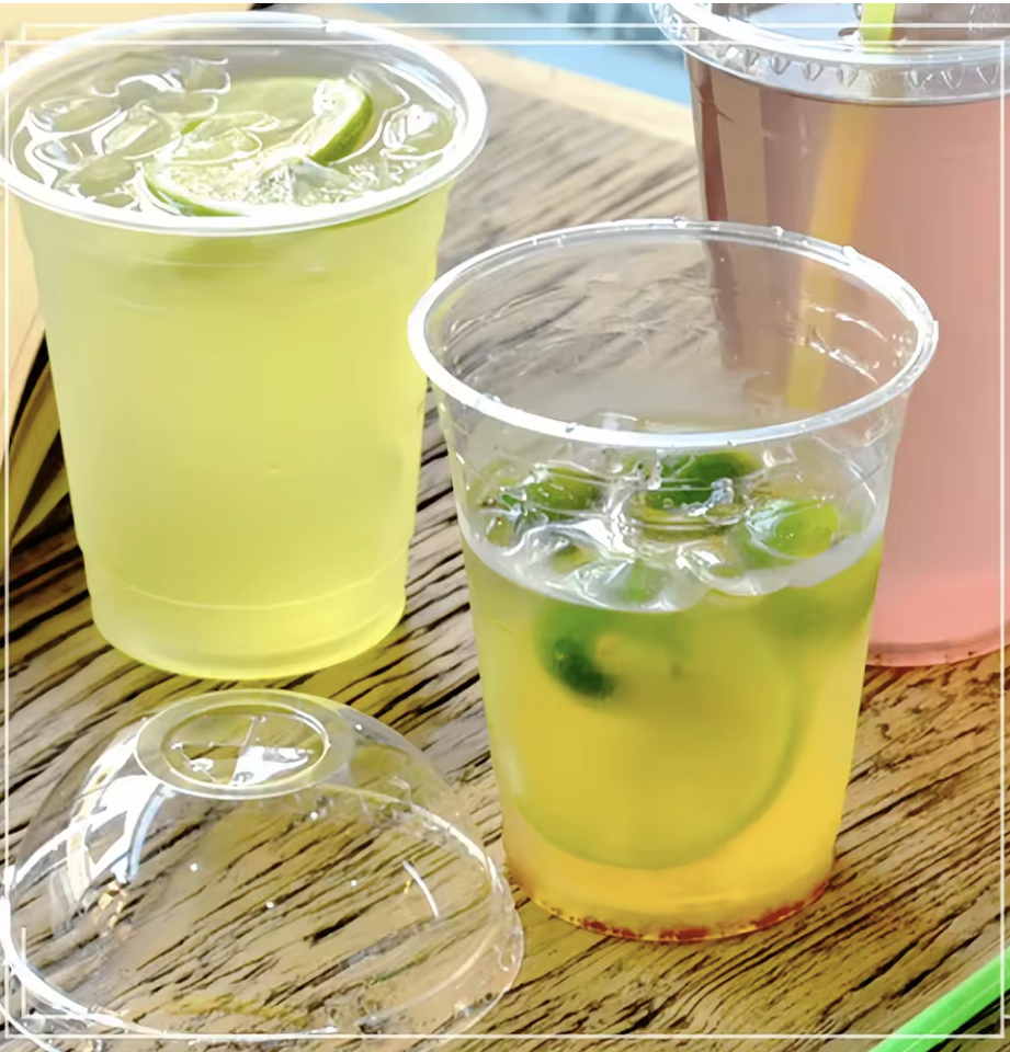QianYi Transparent Disposable PE/PET Cups for Milk Tea & Coffee ...