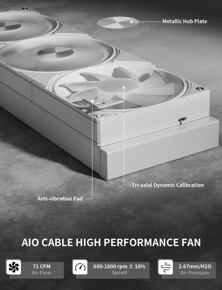 upHere Magnetic 360mm ARGB Liquid Water Cpu Cooler High-efficiency ...