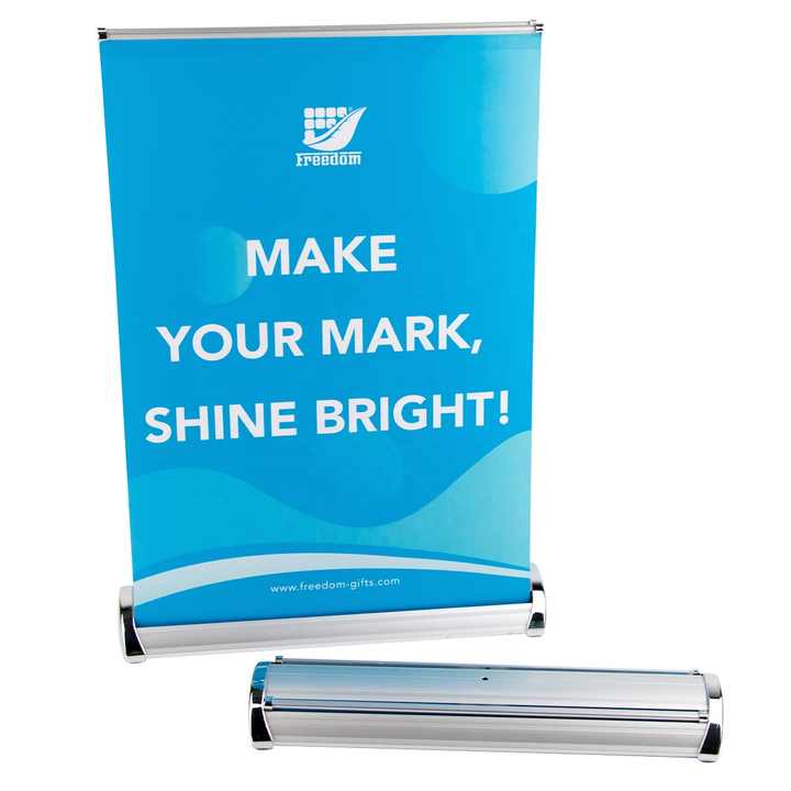 Mini Retractable A4 Table Top Roll up Banner - Portable & Promotional